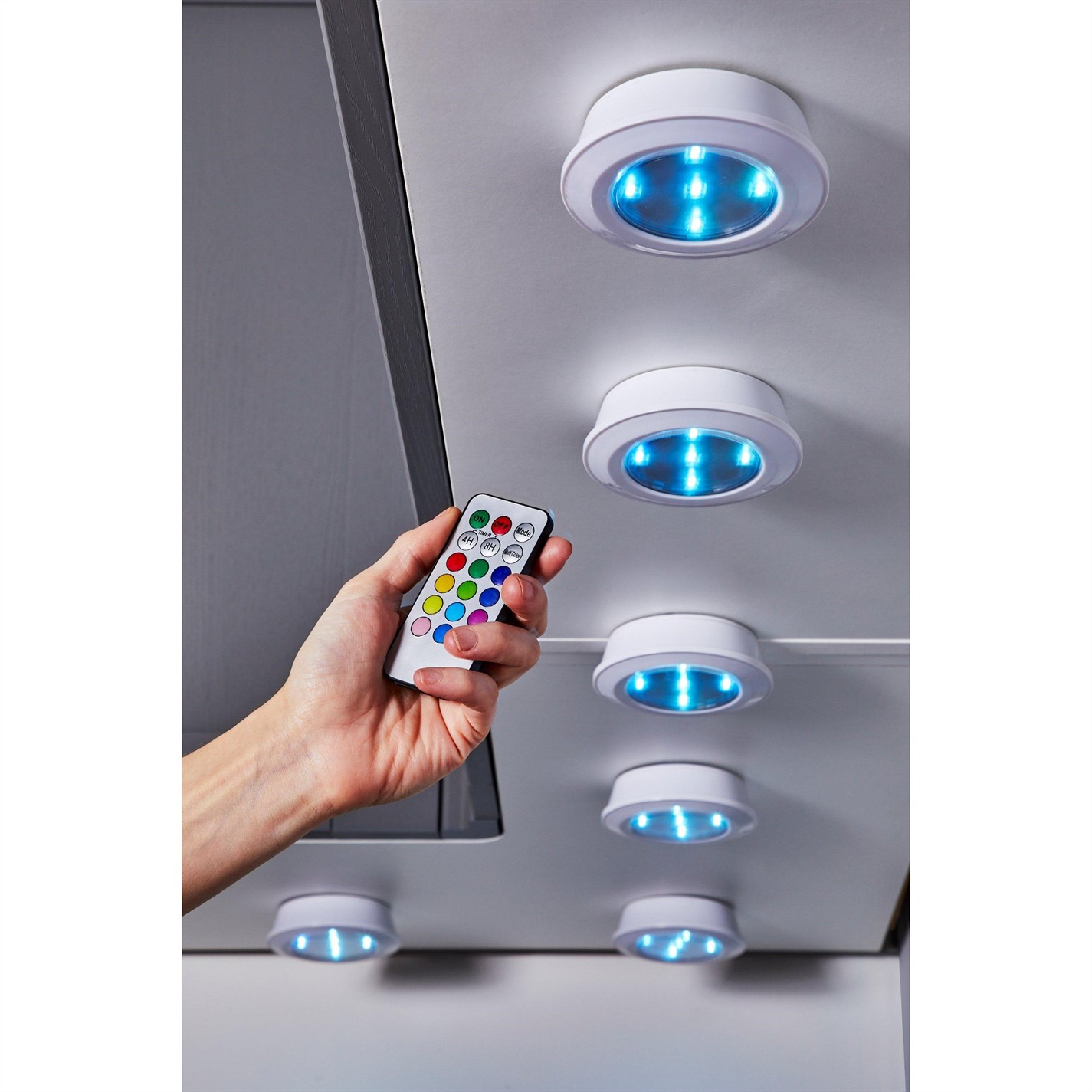 Homelife | Homelife 6-Piece Colour Changing LED Lights and Remote ...