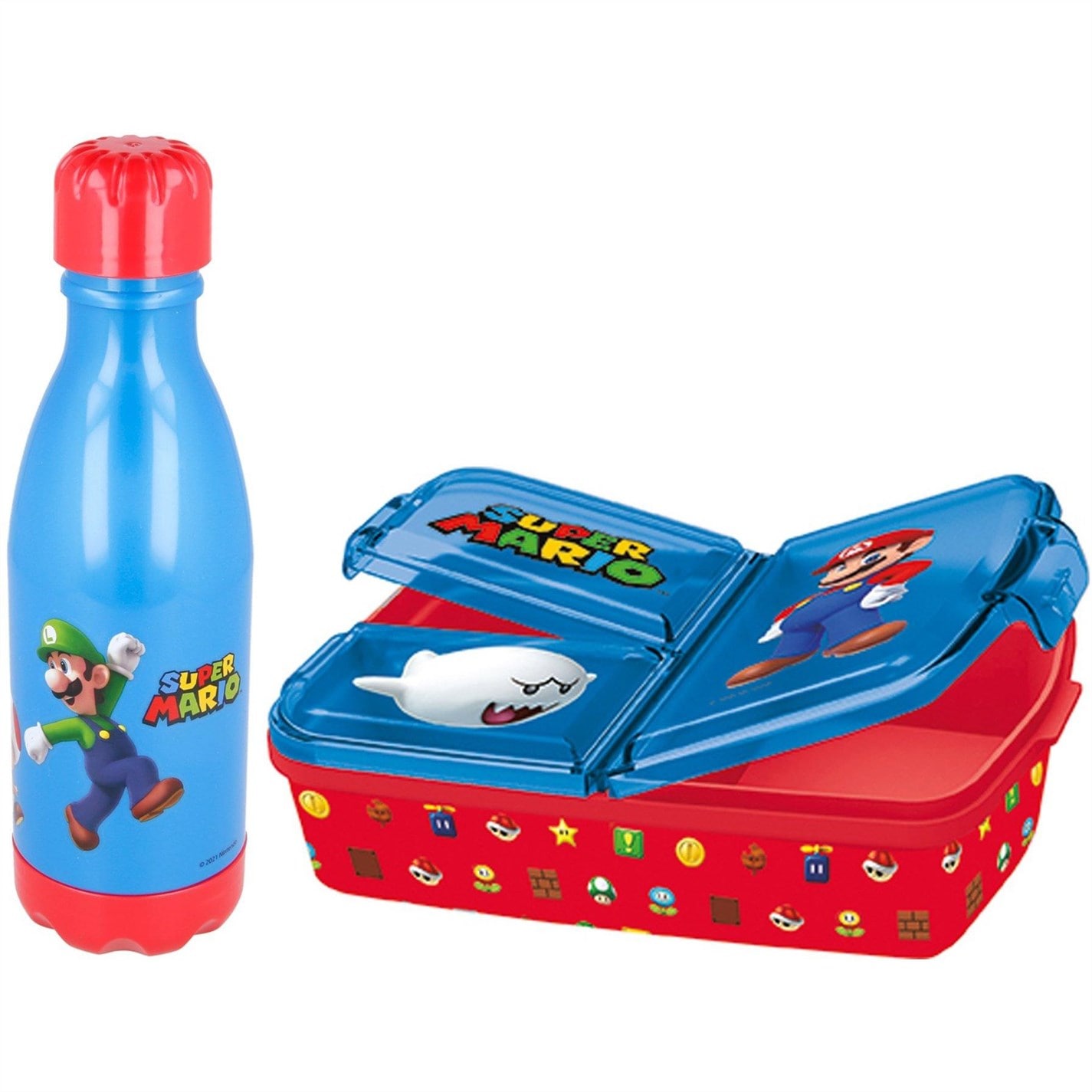 Super Mario | Stor Super Mario Lunch Box & Water Bottle | Multi | House ...