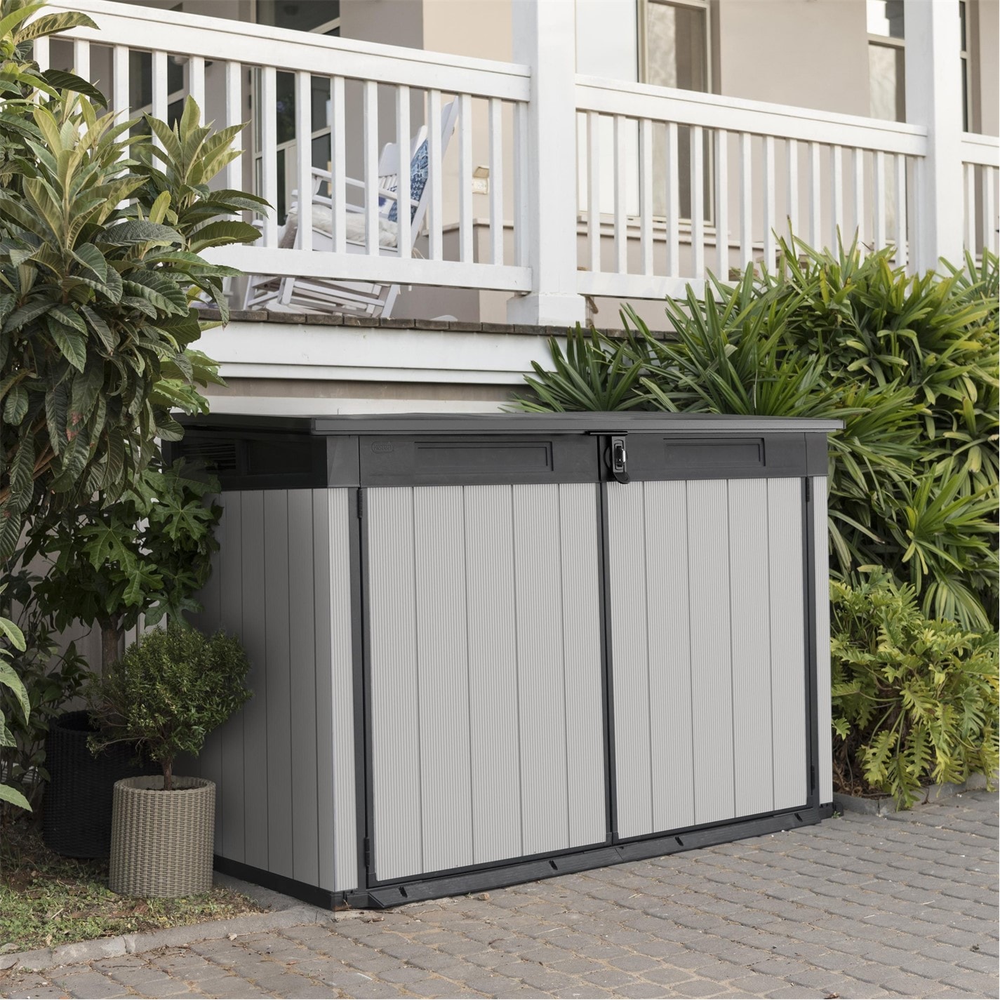 Keter | Premier Jumbo 2020L Outdoor Storage Box | Grey | FRASERS