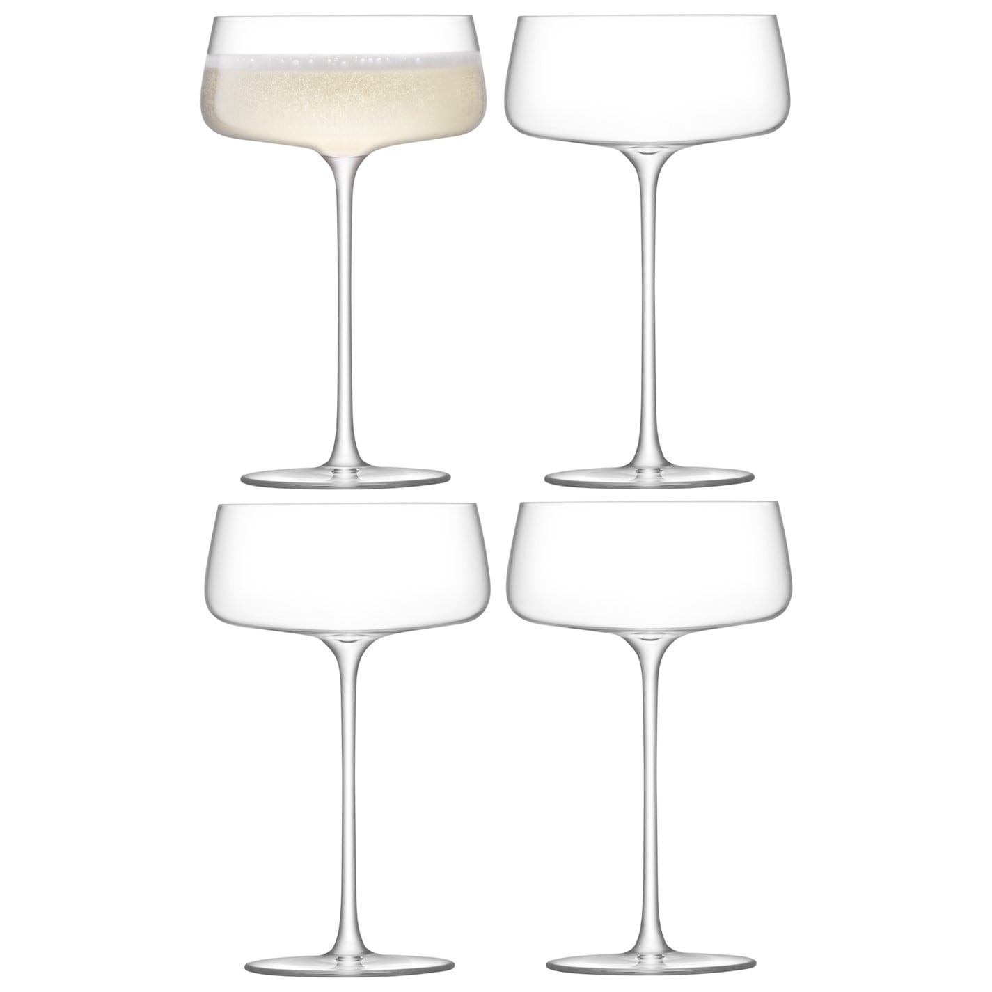 LSA | LSA Metro Champagne Glass - Set of 4 | Metropolitan | House of Fraser