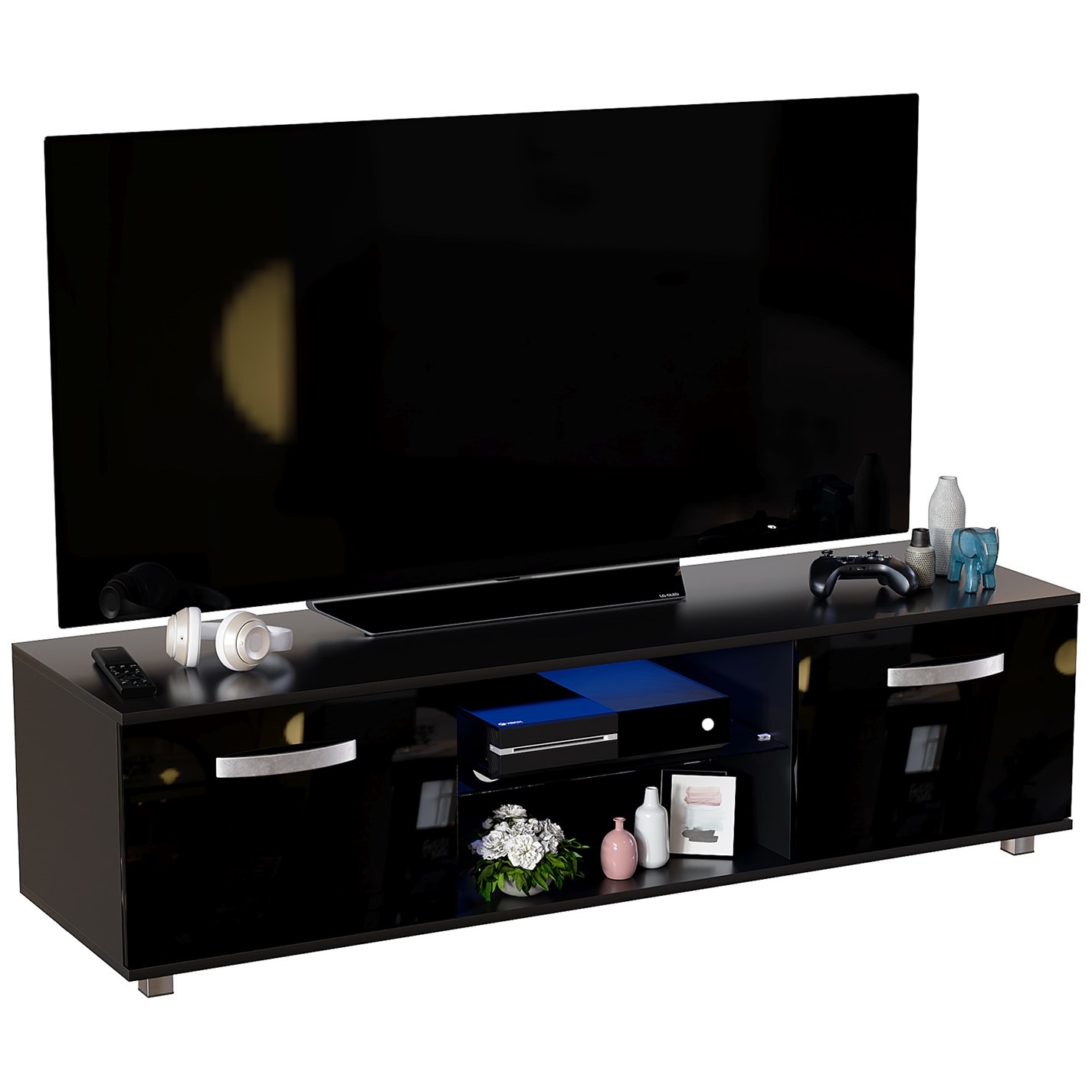 Lassic | Vida Designs Cosmo 2 Door Multi LED TV Unit 140cm | TV Stands | FRASERS