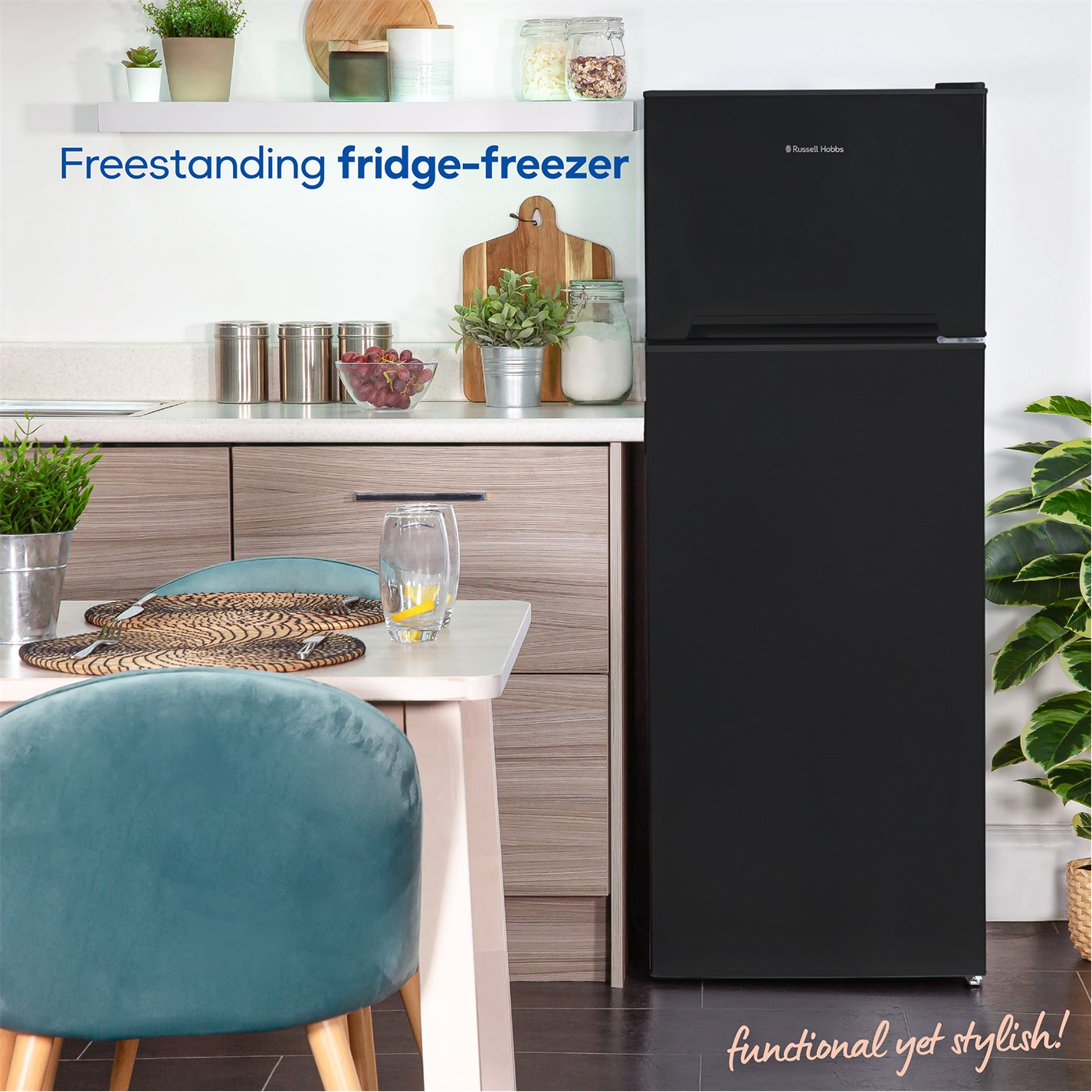 Russell Hobbs | 145cm High Freestanding Fridge Freezer | Refrigerators ...
