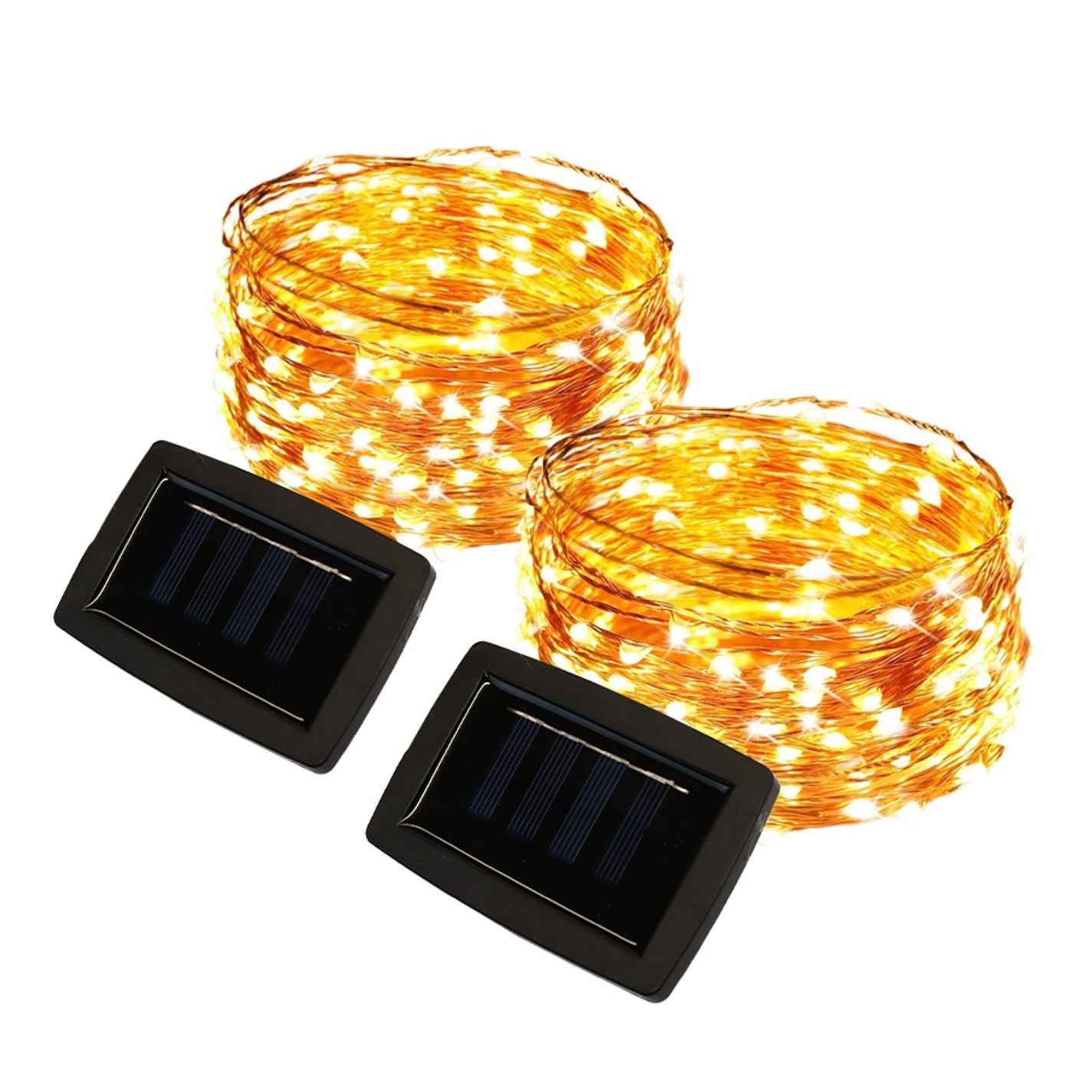 Streetwize | 100 Warm Light LED Solar String Lights (Pack 2) | Warm ...