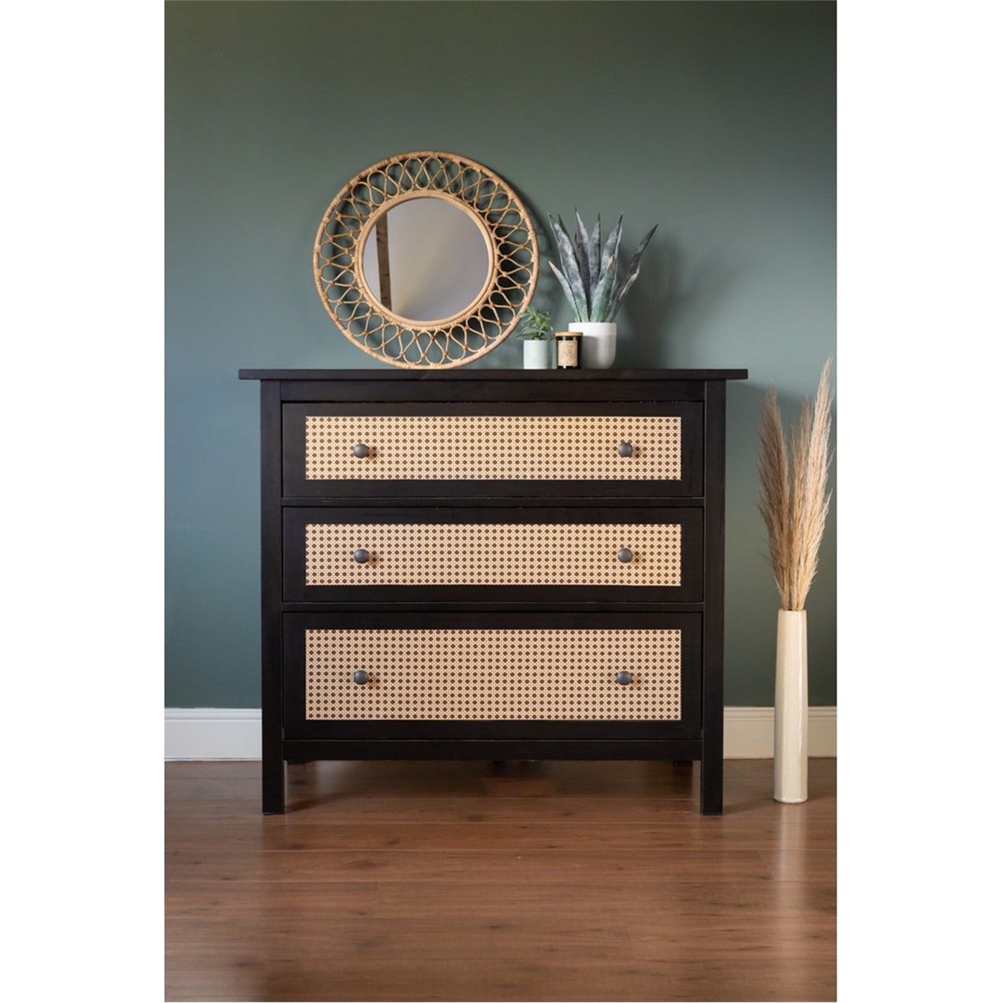 D C Fix | dc fix Woven Cane Self Adhesive Vinyl Wrap | Brown/Black ...