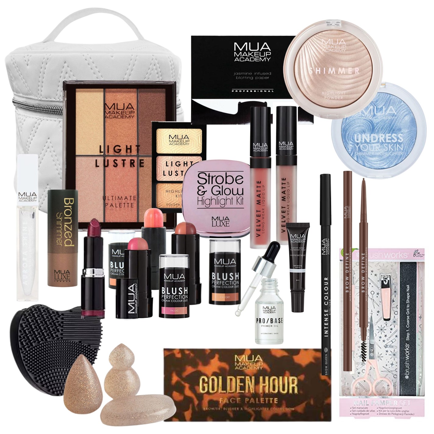 MUA | MUA Complete Makeup Bag Set | Multi | FRASERS