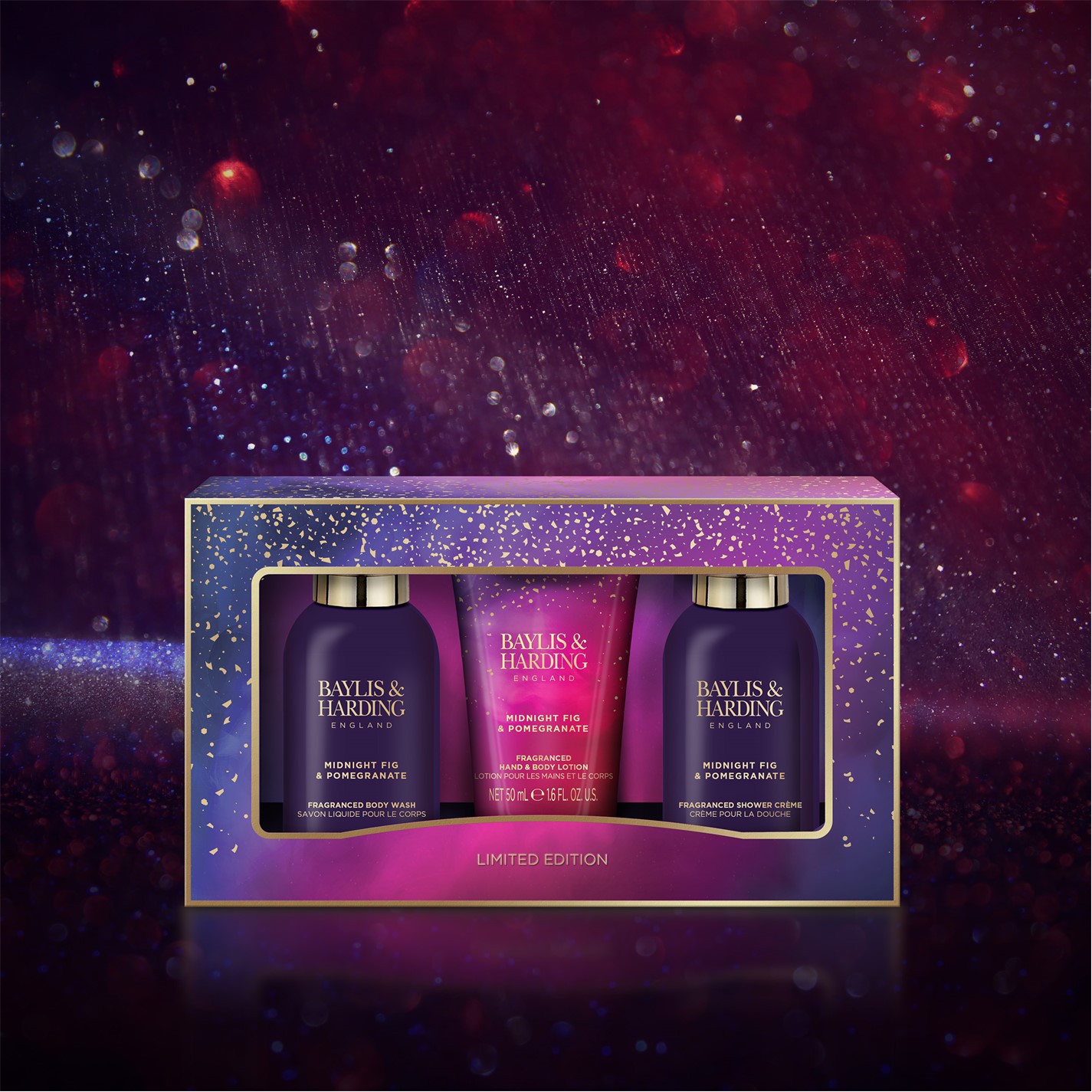 Baylis and Harding | and Harding Midnight Fig and Pomegranate Sleep Set ...