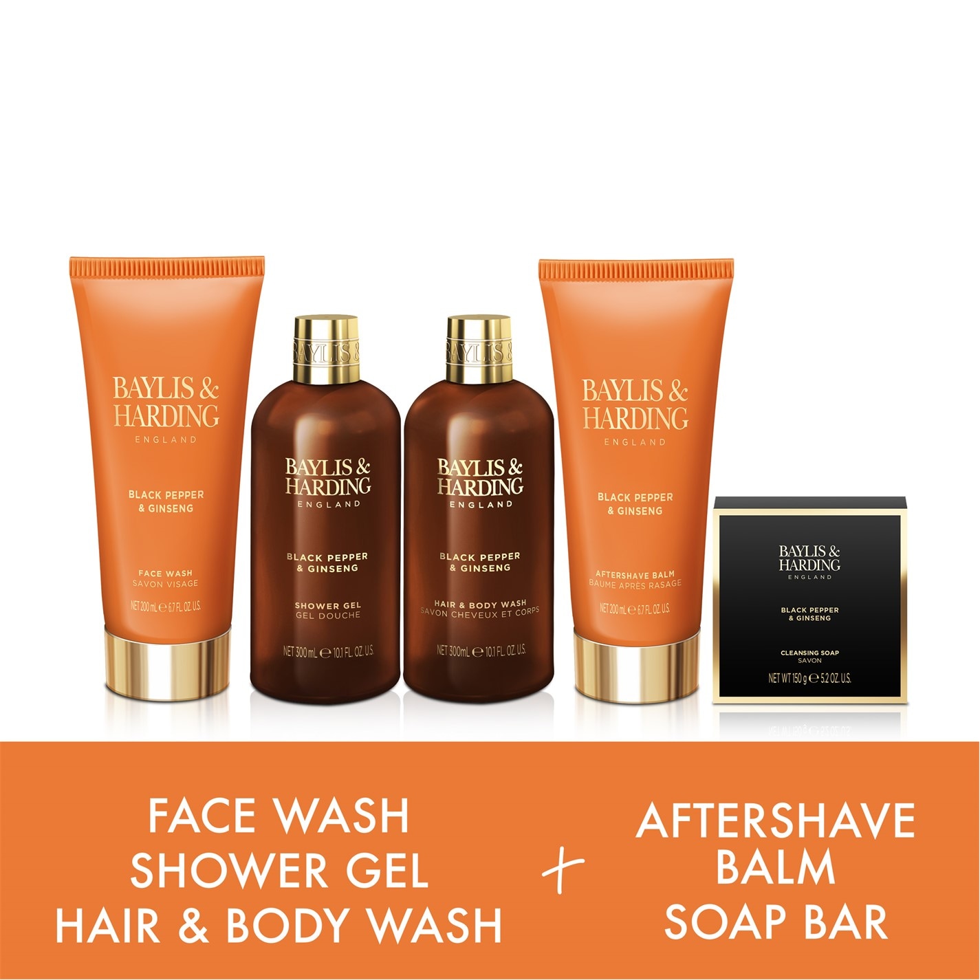 Baylis and Harding | and Harding Black Pepper and Ginseng Travel Bag ...