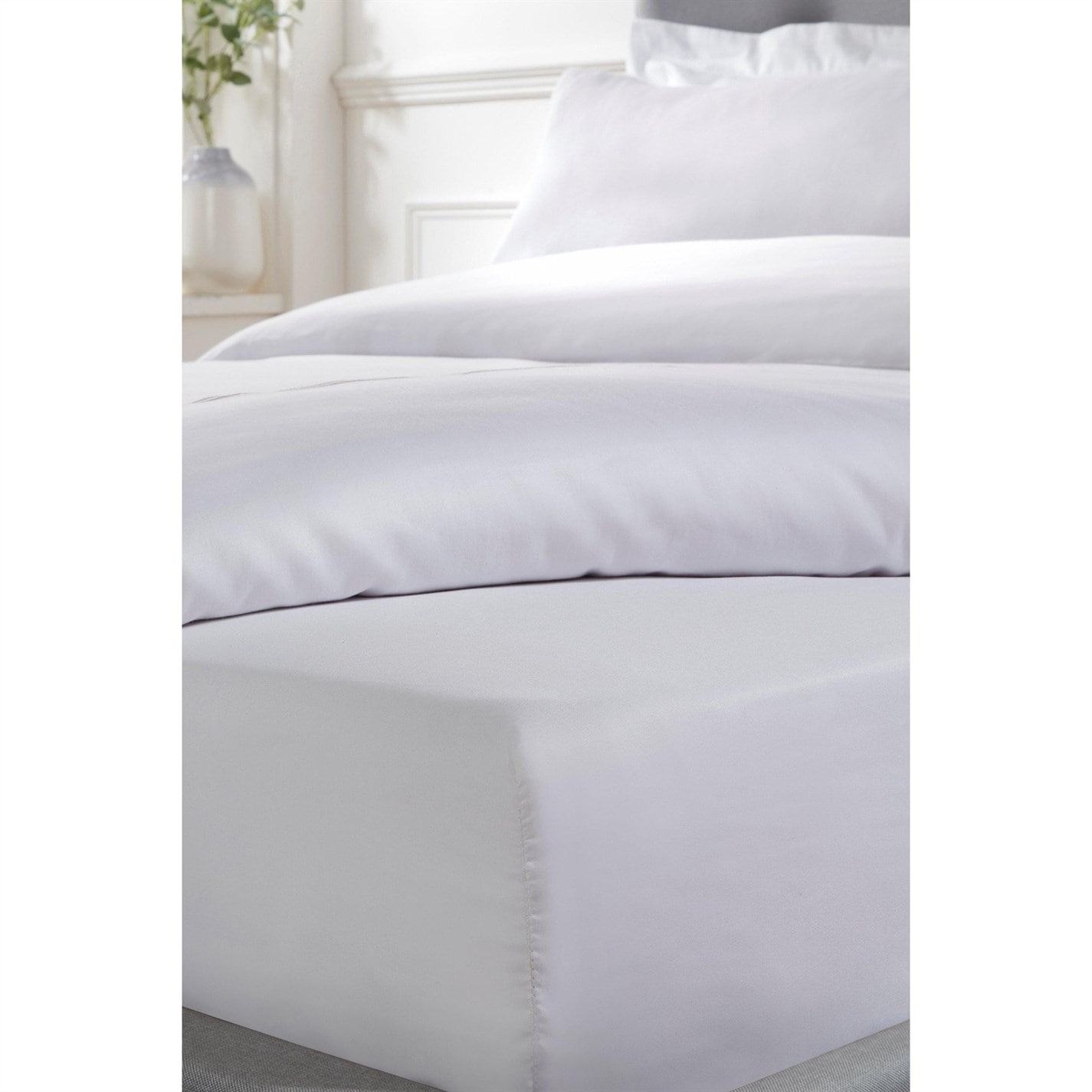 Homelife | 300 TC Cotton Sateen Deep Fitted Sheet 40cm | Fitted Sheets ...