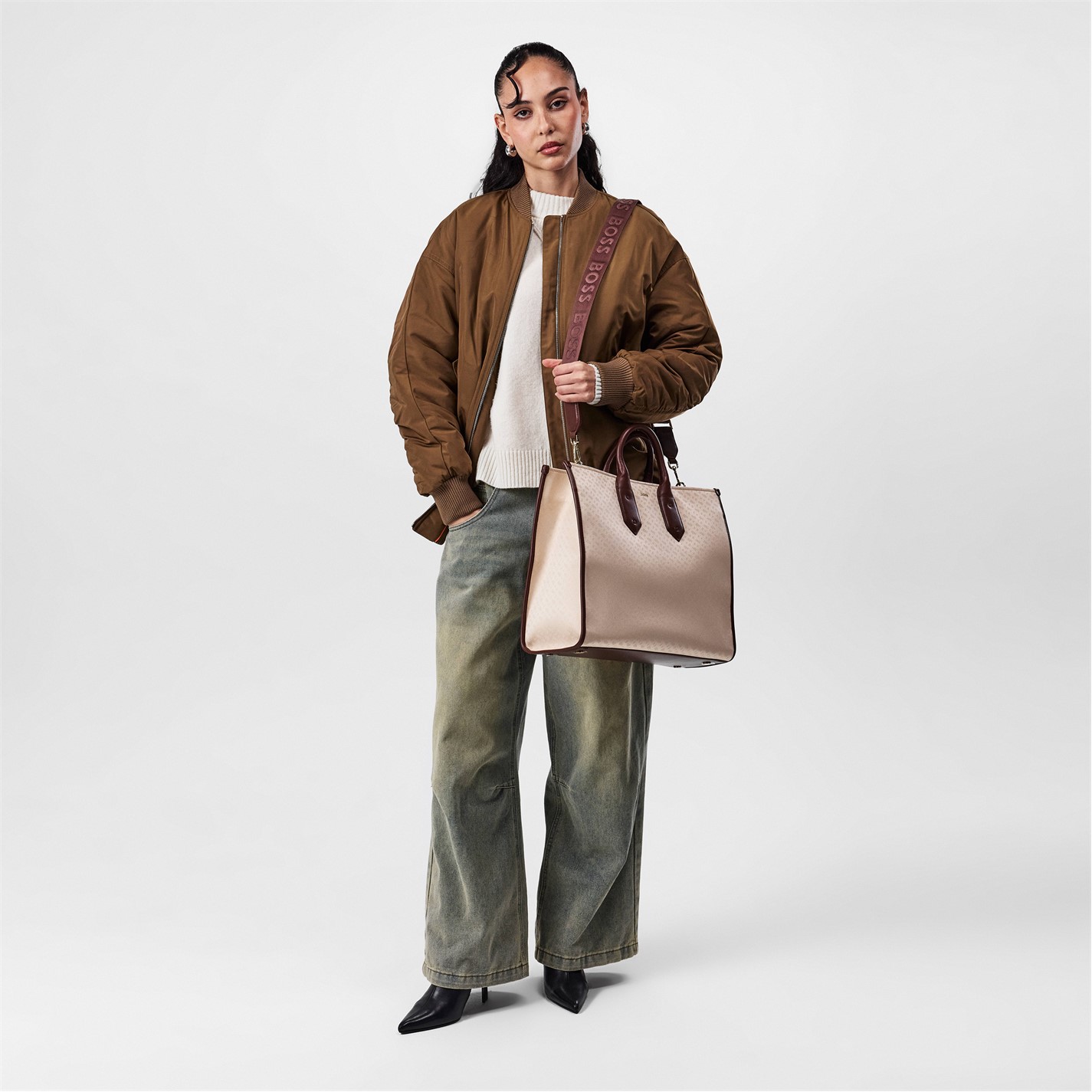 BOSS | Boss Sandy Tote-M 10252306 01 | Dark Brown | FRASERS