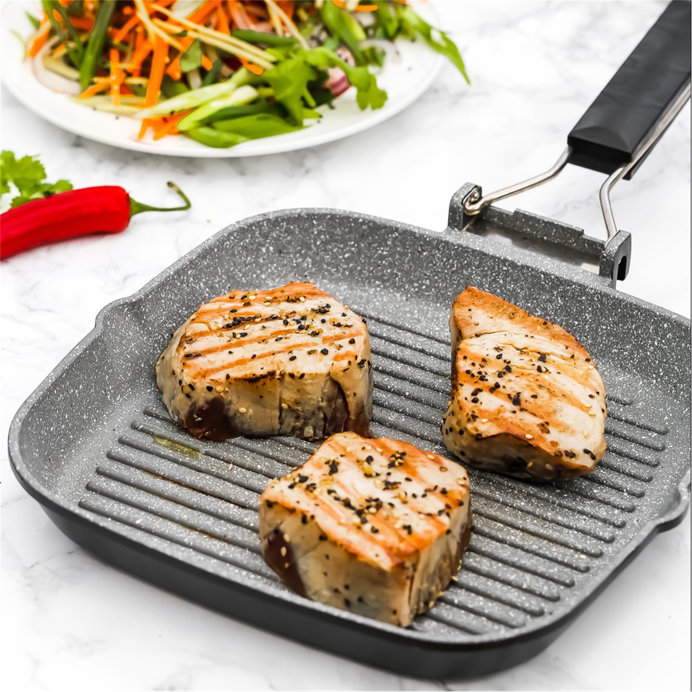 MasterClass | MasterClass Cast Aluminium Grill Pan | Grey | FRASERS