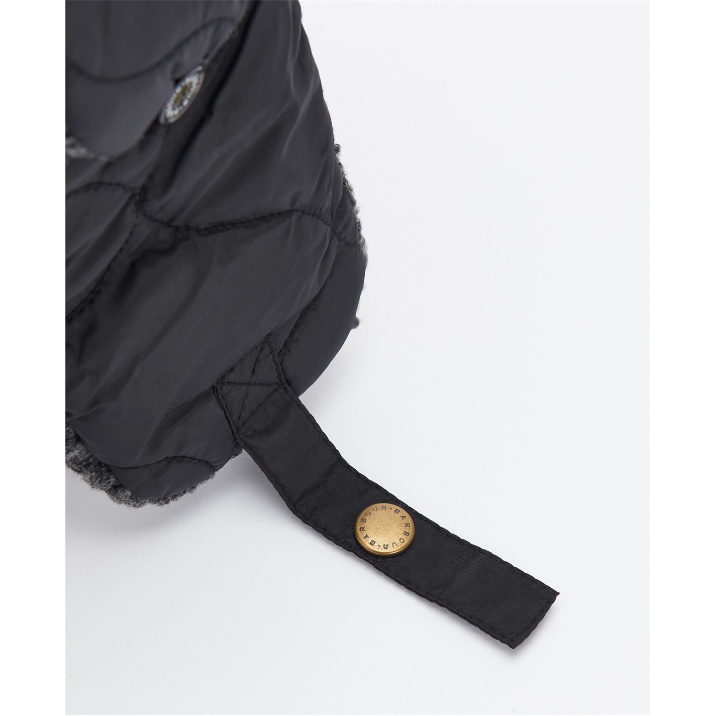 Barbour | Sandbay Quilted Trapper Hat | Black Bk11 | FRASERS