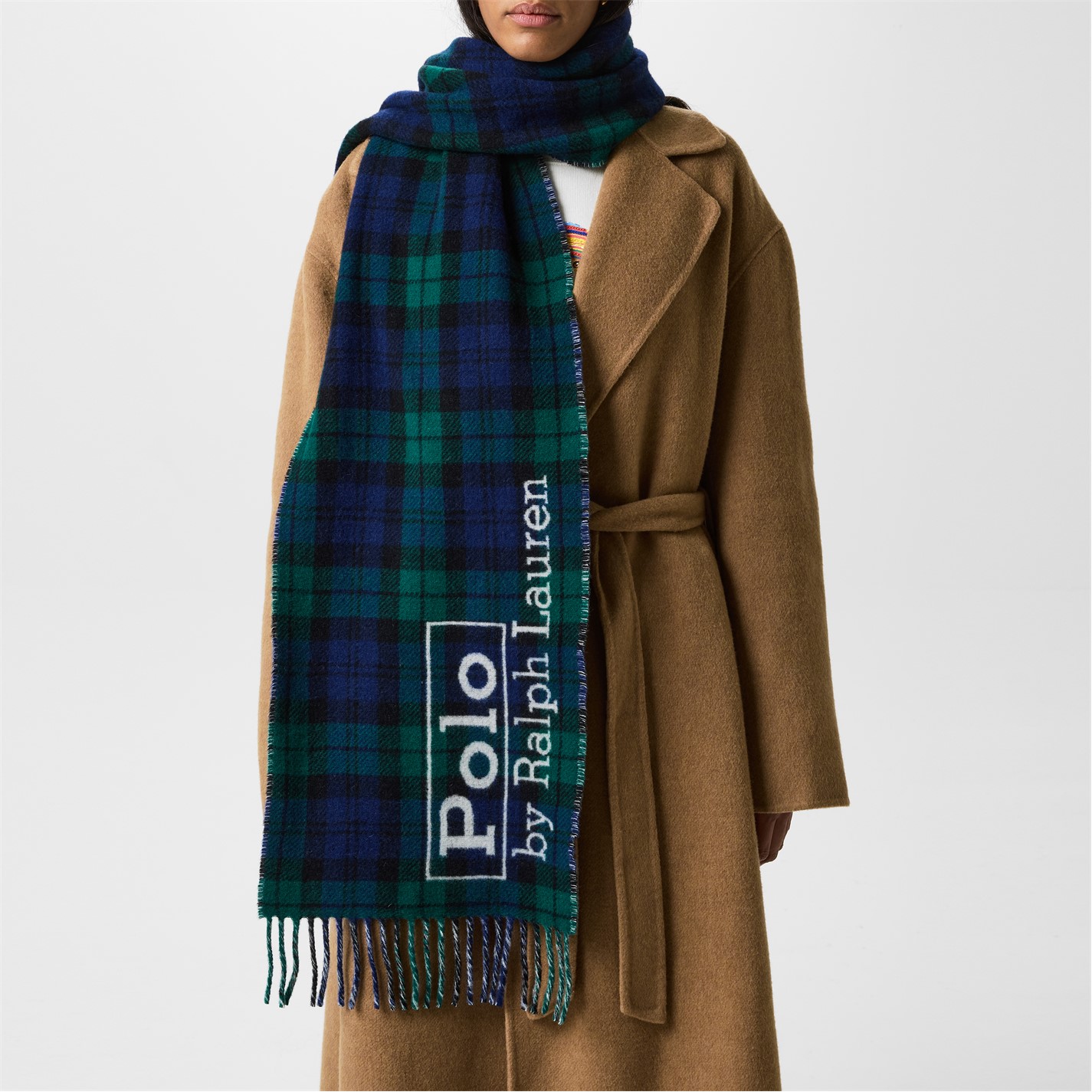Polo Ralph Lauren | Knitted Tarten Scarf | Blackwatch | FRASERS