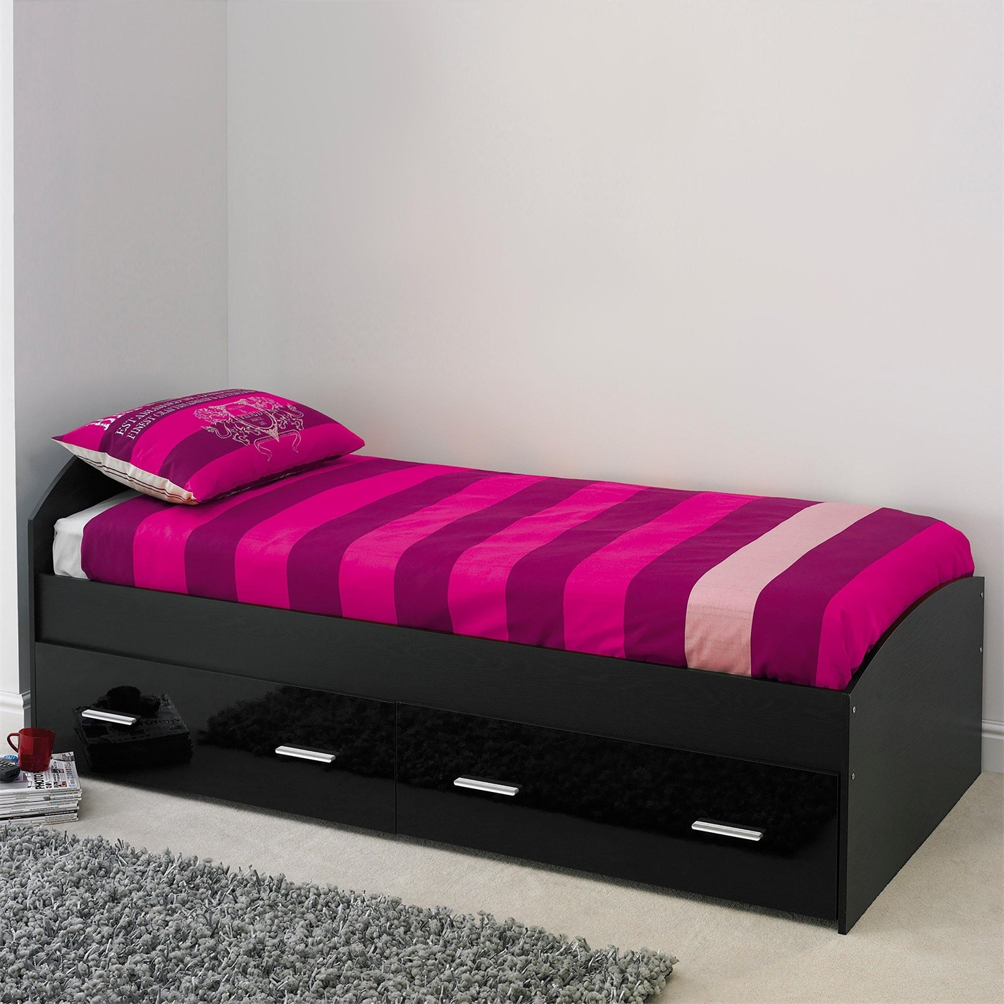 Homelife | Carleton 2 Drawer Single Storage Bed | Beds | FRASERS