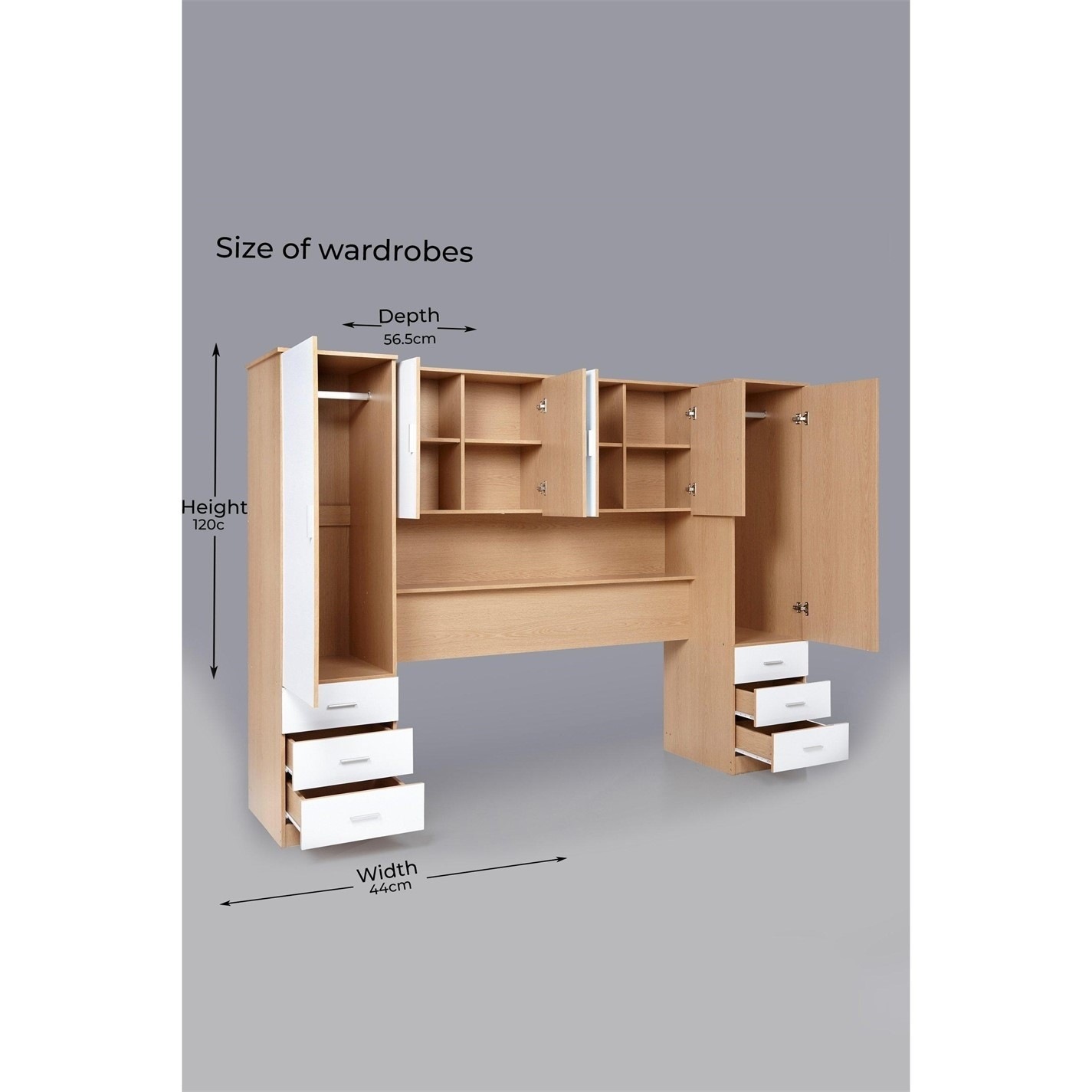 Homelife | Carleton Overbed Storage | Wardrobes | FRASERS