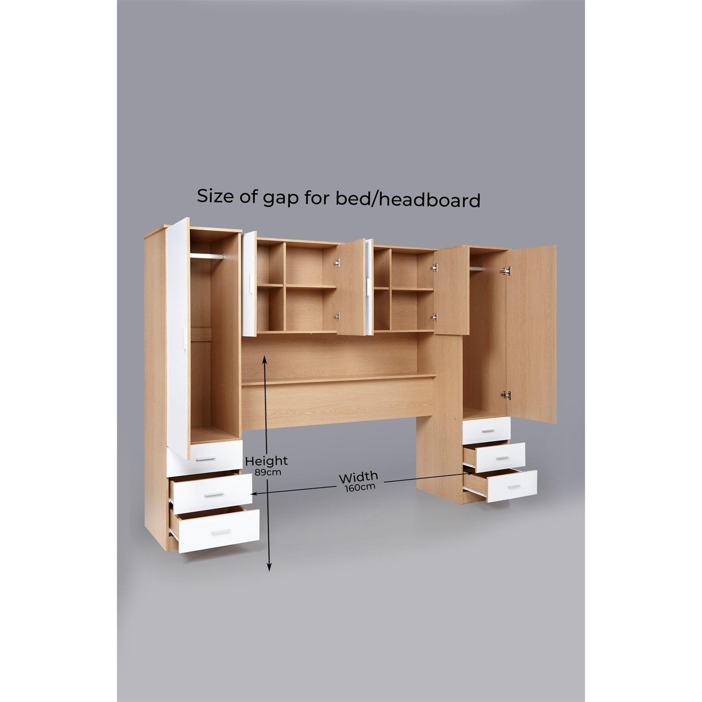 Homelife | Carleton Overbed Storage | Wardrobes | FRASERS