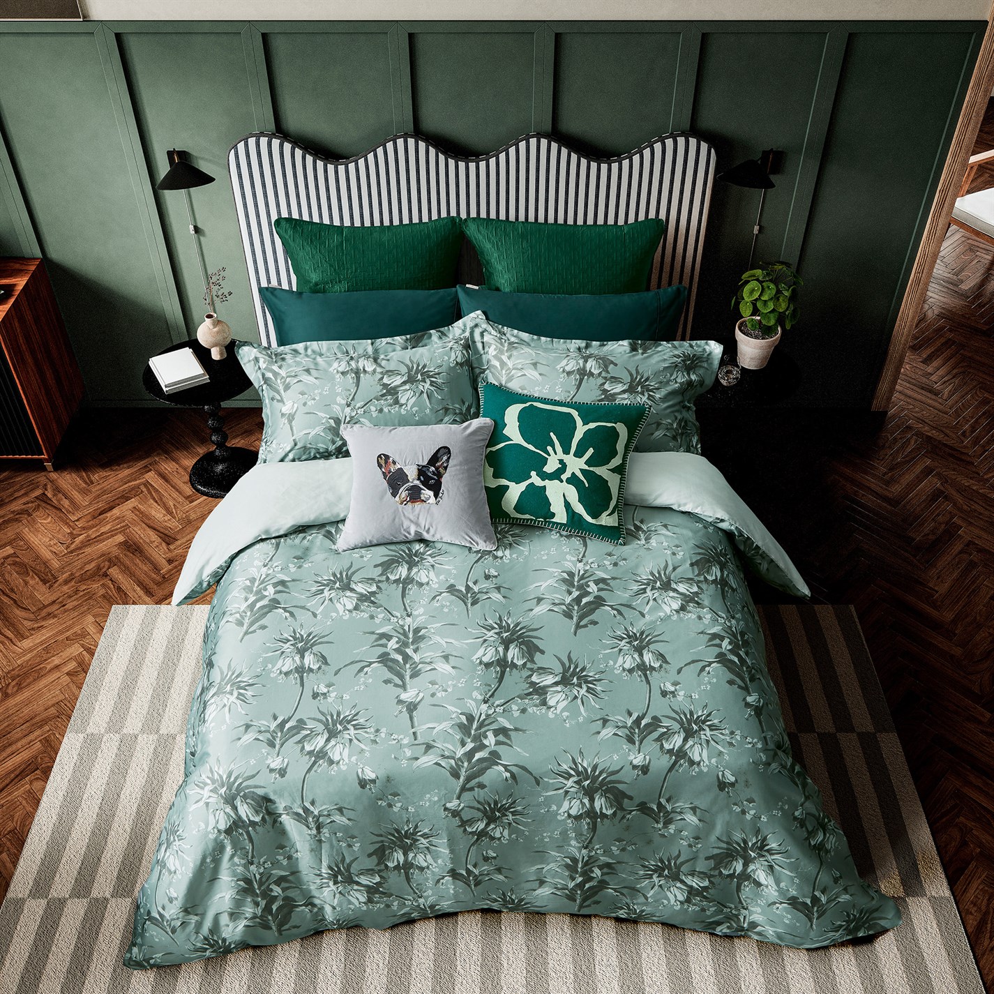 Ted Baker Home | Belmar Floral Duvet Cover Set | Mint | FRASERS