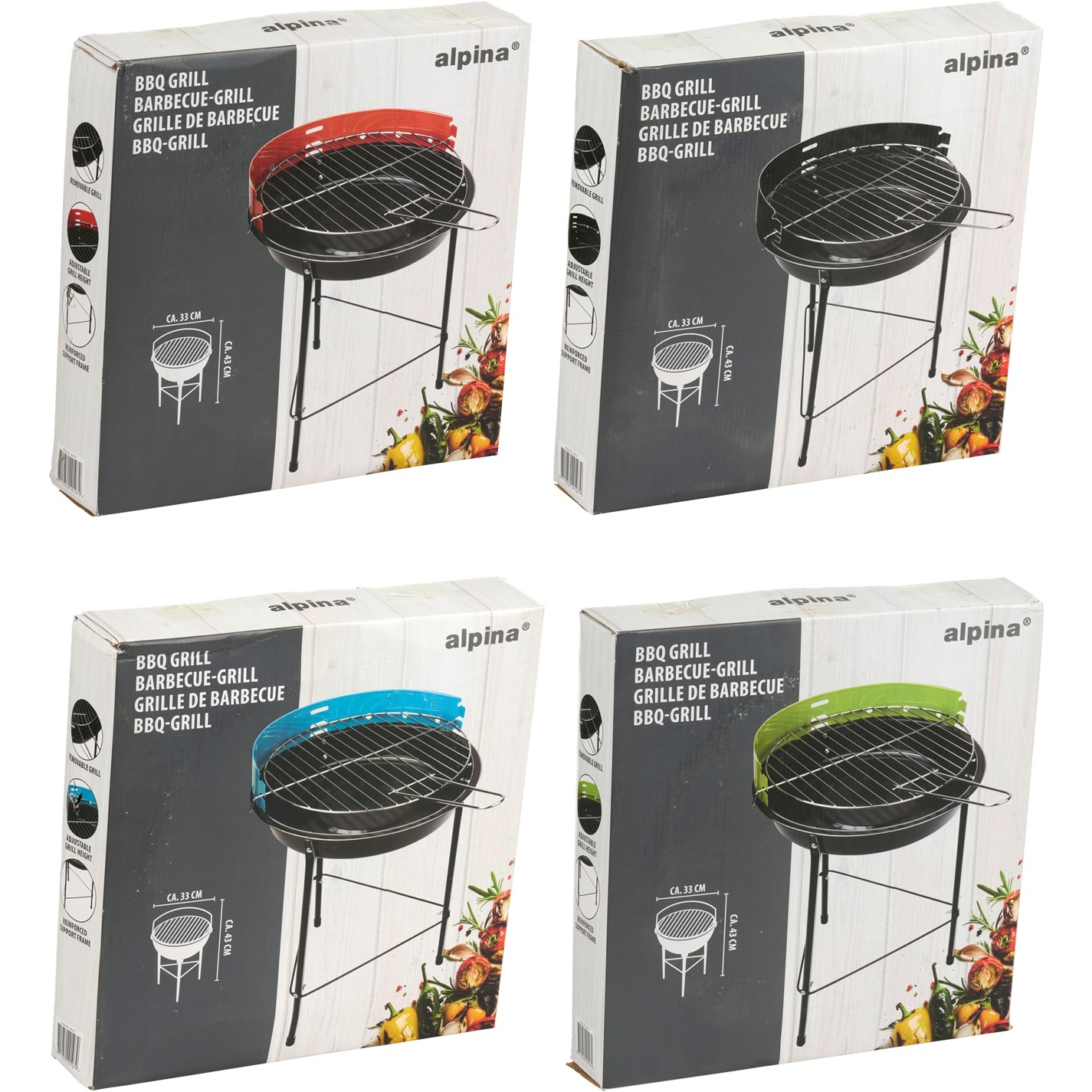 Alpina | Round BBQ Grill | Multi | FRASERS