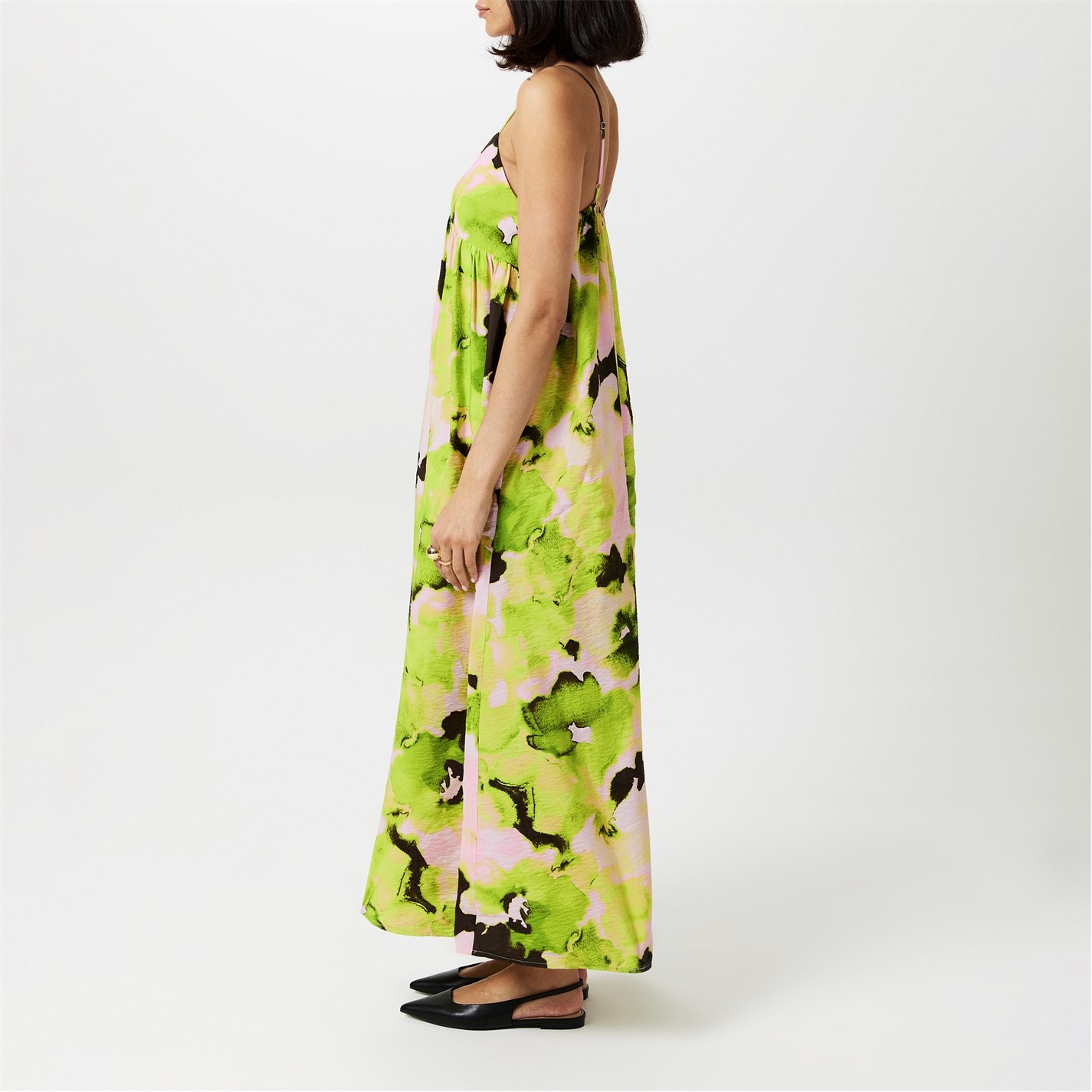 Selected Femme | Helinda Dress | Lime Green Aop | FRASERS