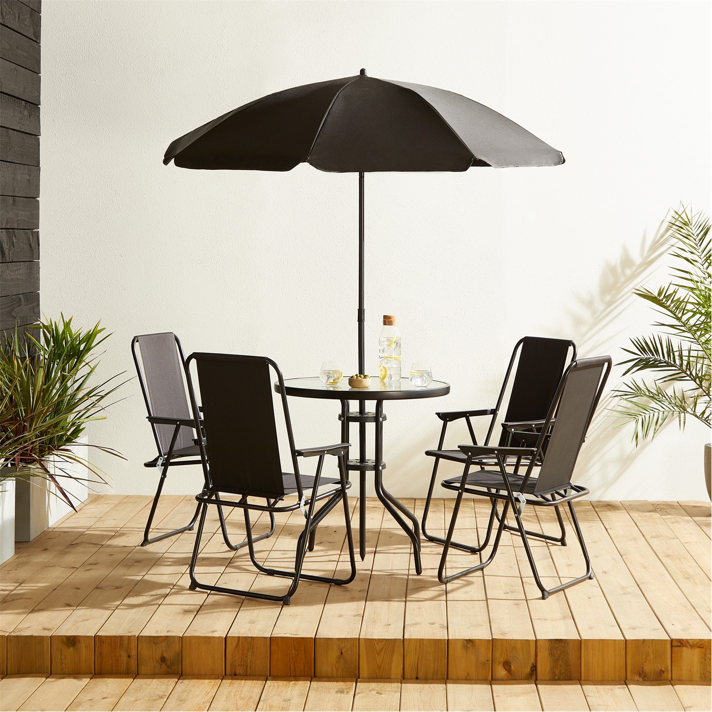 Studio | Oxford 6 Piece Patio Set | Black | FRASERS