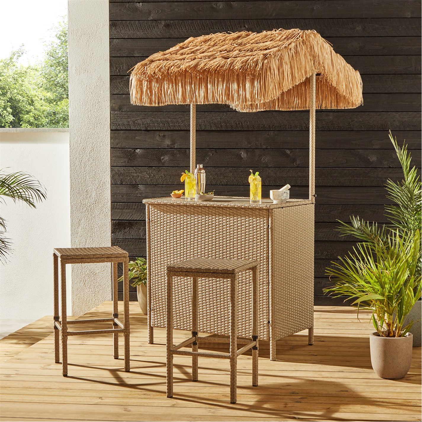 Studio | Tiki 3 Piece Bar Set | Multi | FRASERS