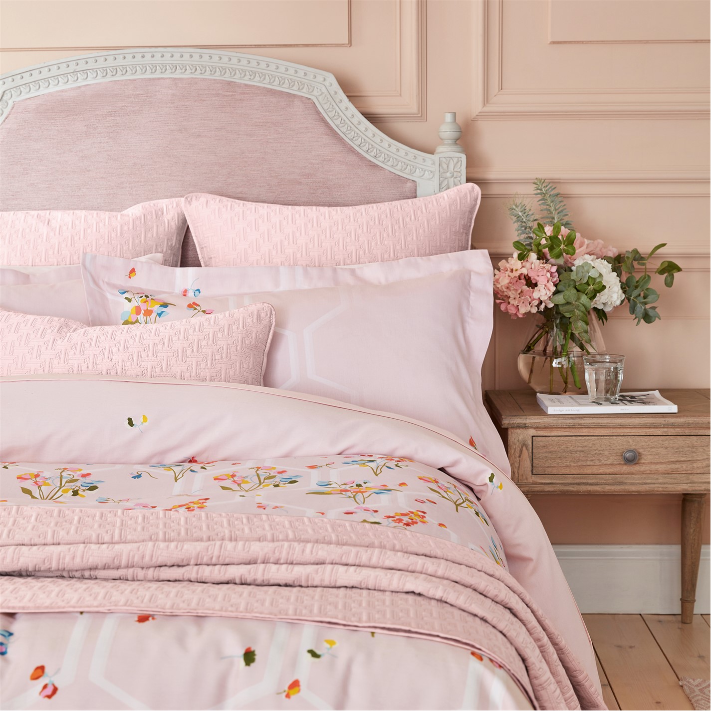 Ted Baker Home | Peppermint Duvet Cover Set | Soft Pink | FRASERS