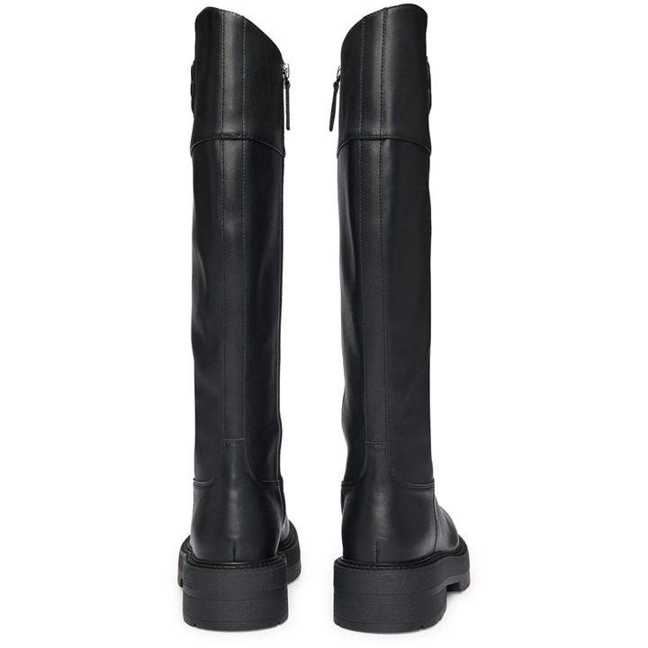 Boss | Rebby Double B Monogram Knee Boots | Black | FRASERS