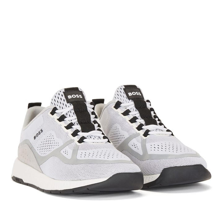 Boss | Titanium Running Trainers | White | FRASERS