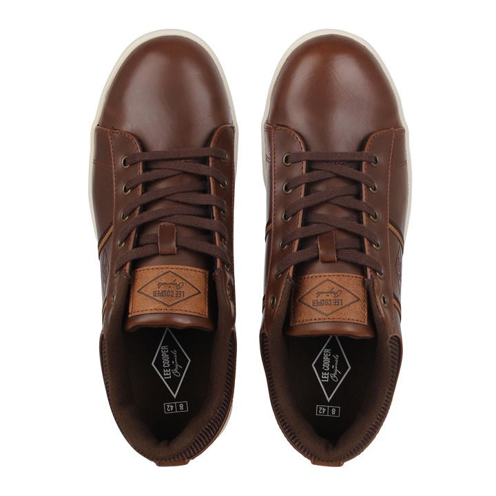 Lee Cooper | Austin Low Trainer Mens | Brown | FRASERS