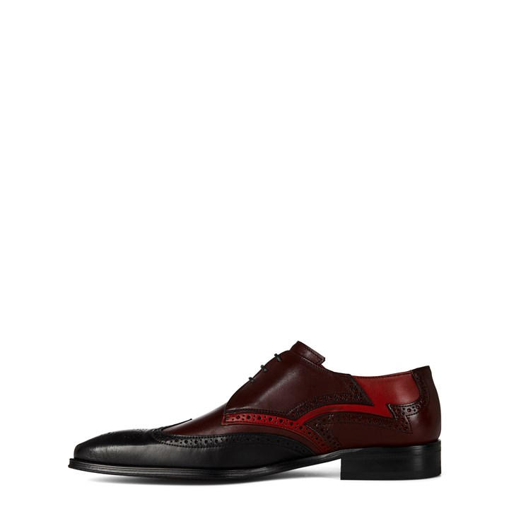 JEFFERY WEST | Scarface Three-Tone Leather Brogues | Black/Burgundy ...