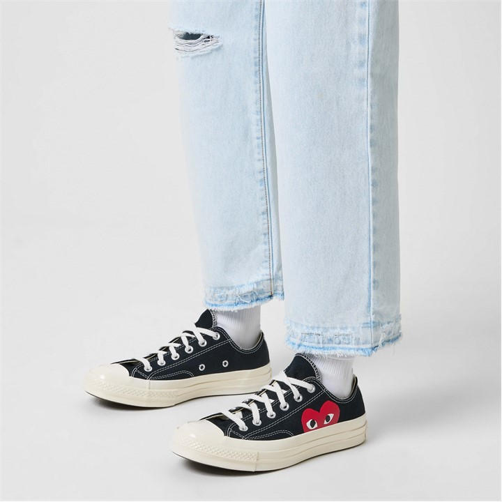 COMME DES GARCONS PLAY | X Converse Half Peeping Heart Chuck Taylor 70 ...