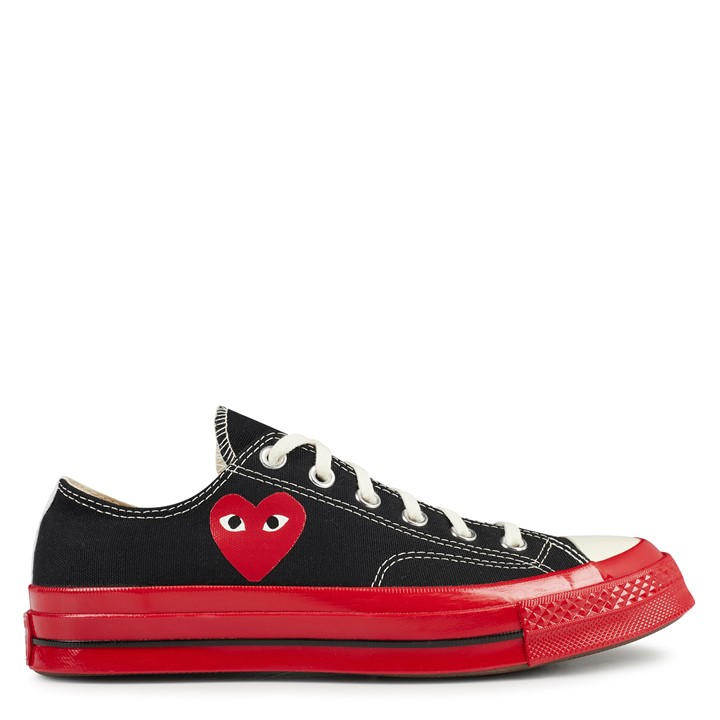 COMME DES GARCONS PLAY | X Converse Half Peeping Heart Chuck Taylor 70 ...