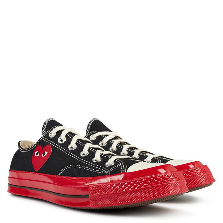 COMME DES GARCONS PLAY | X Converse Half Peeping Heart Chuck Taylor 70 ...