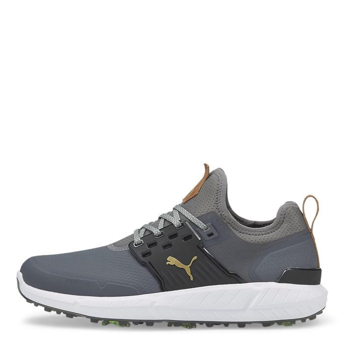 Puma | Ignite Article Spiked Golf Shoes Mens | Grey/Black | FRASERS