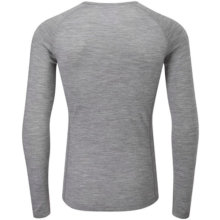 Chapeau | Mens Merino LS Base Layer Grey Marl | Grey Marl | FRASERS