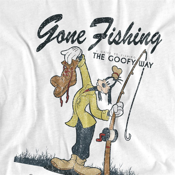 Disney | MICKEY & FRIENDS GOOFY GONE FISHING | White | FRASERS
