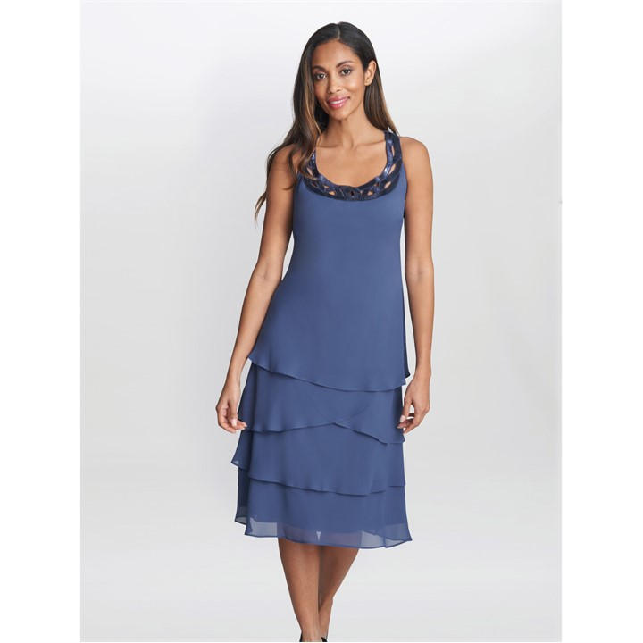 Gina Bacconi | Leigh Embellished Tiered Jacket Dress | Party Dresses | FRASERS