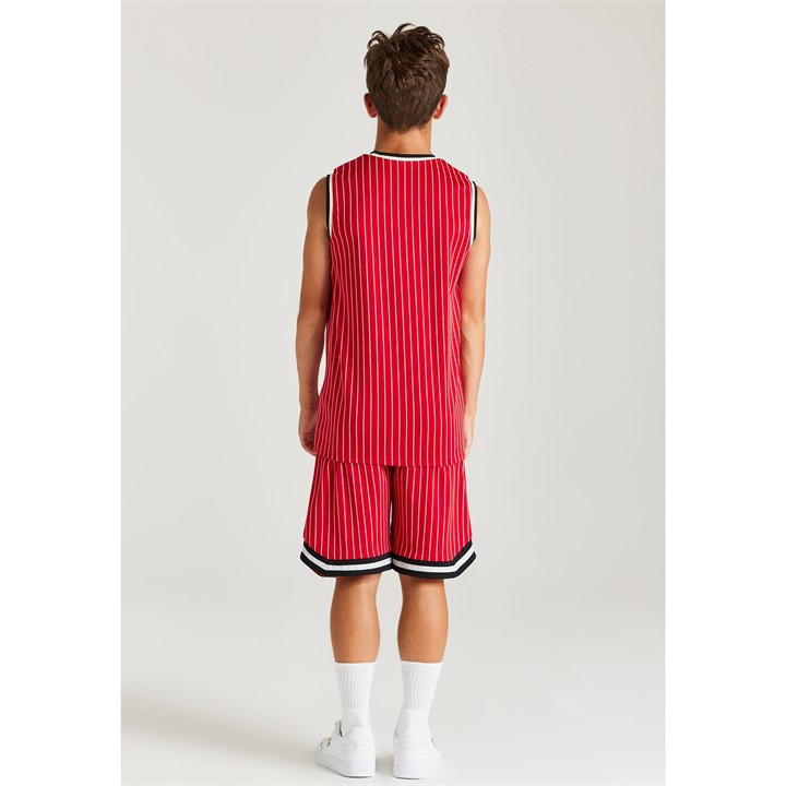 SikSilk | Retro Classic Basketball Shorts | Red | FRASERS
