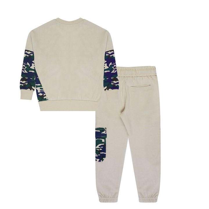 Firetrap | Camouflage Joggers Set Infants | Beige/Green | FRASERS