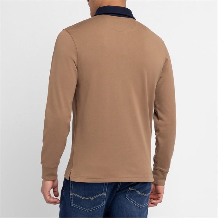 Eden Park | Dark beige long-sleeved rugby shirt | Unclassified | FRASERS