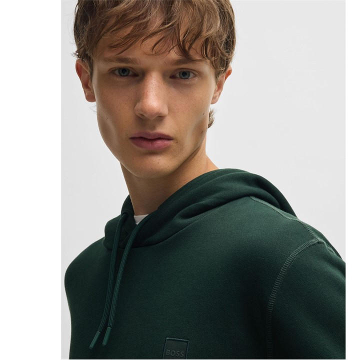 Boss | Wetalk Logo Patch Hoodie | Green | FRASERS