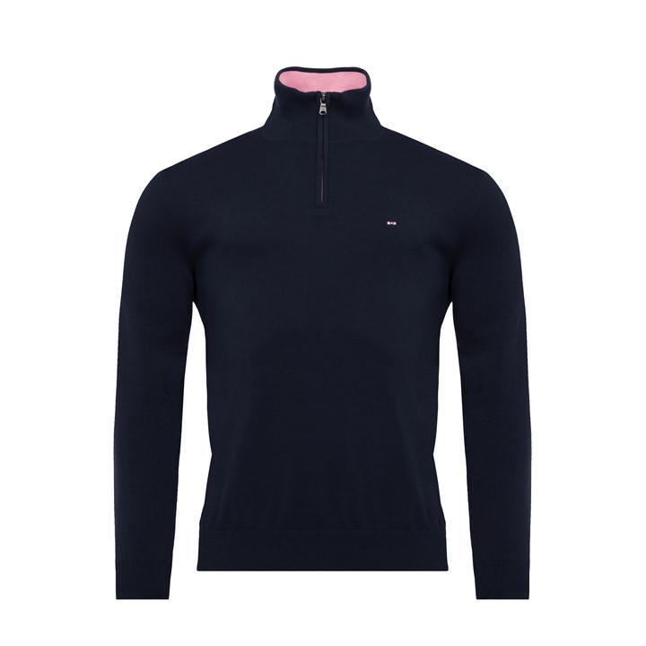 Eden Park | Navy blue cotton jersey jumper - | Jumpers | FRASERS