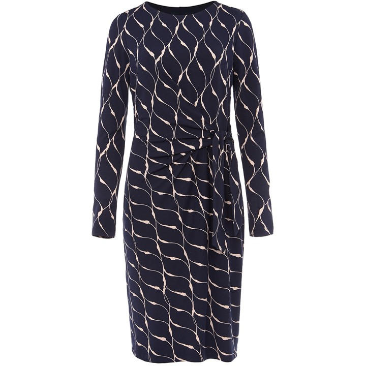Phase Eight | Ally Print Dress | Navy | FRASERS