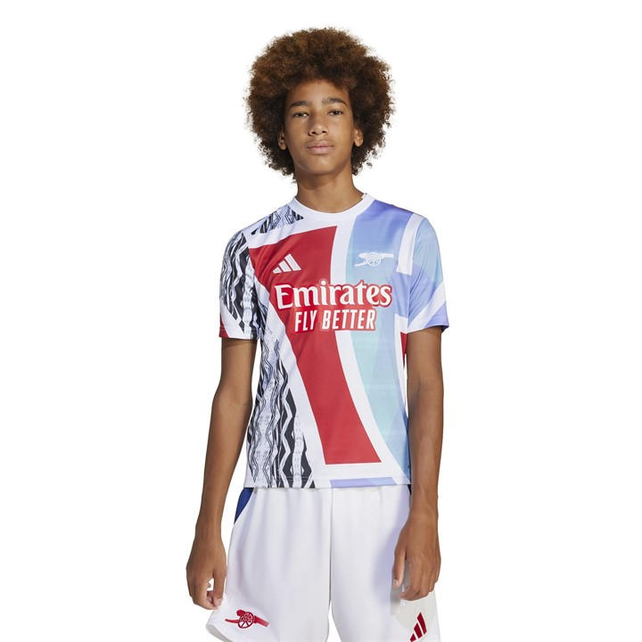 adidas | Arsenal Pre Match Shirt 2024 2025 Juniors | Better Scarlet ...