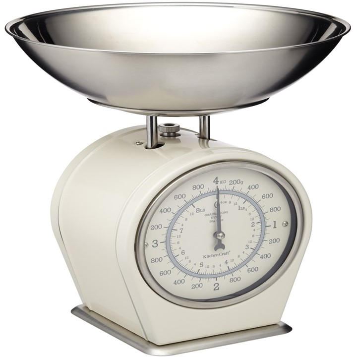 KitchenCraft | Living Nostalgia Antique Cream Mechanical Scales | Cream ...