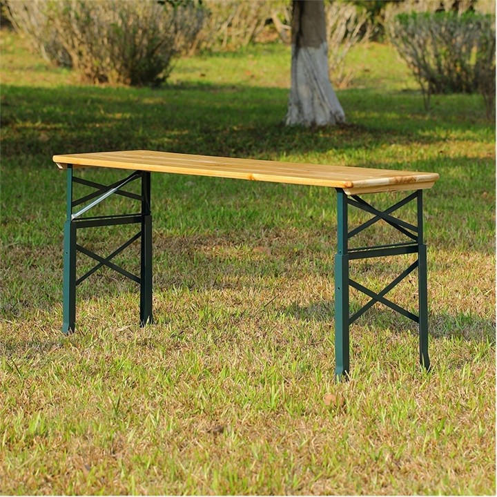 Breeins | Foldable Wooden Garden Dining Table Brown | Brown | FRASERS
