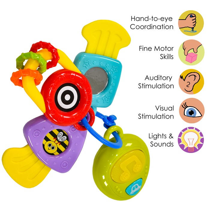 Kandytoys | My 1st Teething Keys | Multi Colour | FRASERS