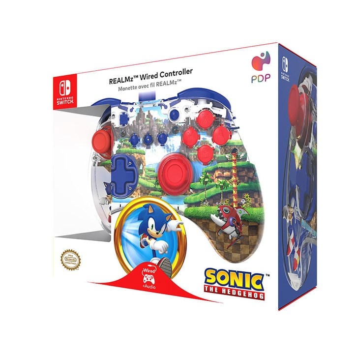 PDP | REALMz Wired Switch Controller: Sonic | Nintendo Switch | FRASERS