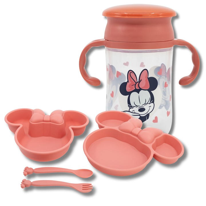 Minnie Mouse | 5 Piece Dinner Set | (97244)Pink | FRASERS