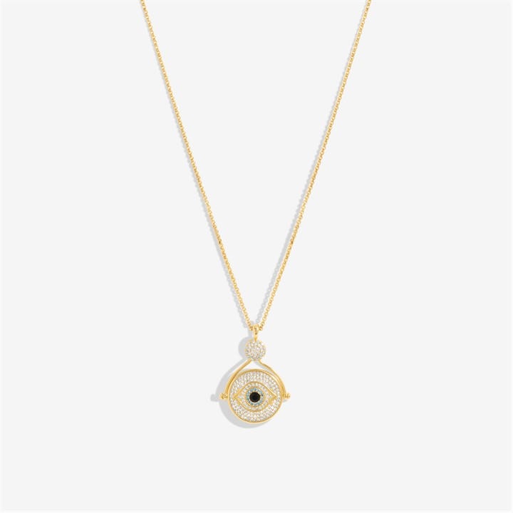 Inicio | Gold Plated Evil Eye MOP Spinning Pendant | Gold | FRASERS