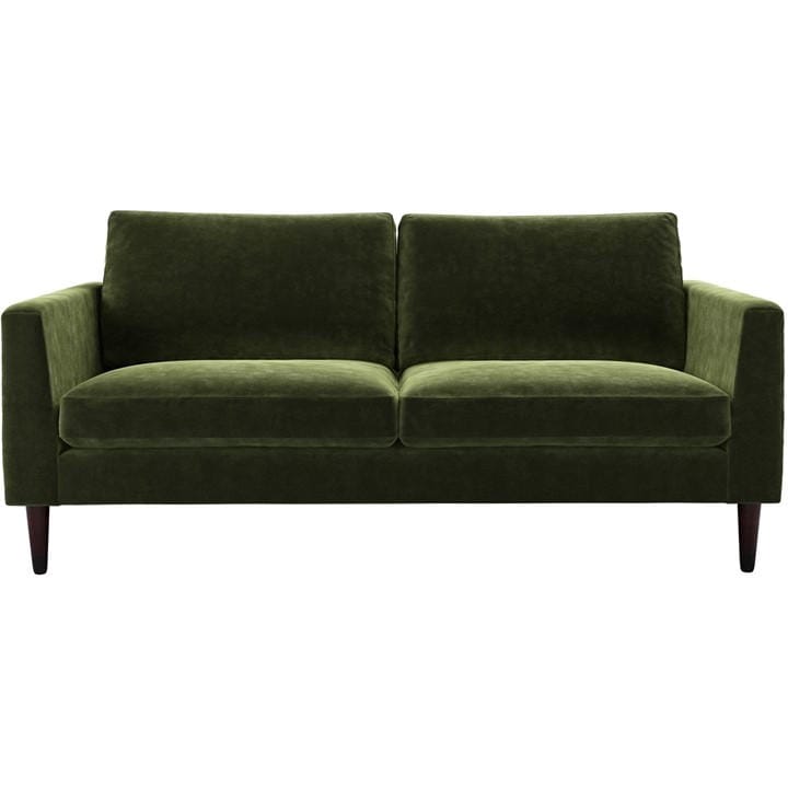 Jack Wills | Jude 3 Seat Sofa in Velvet | Green | FRASERS